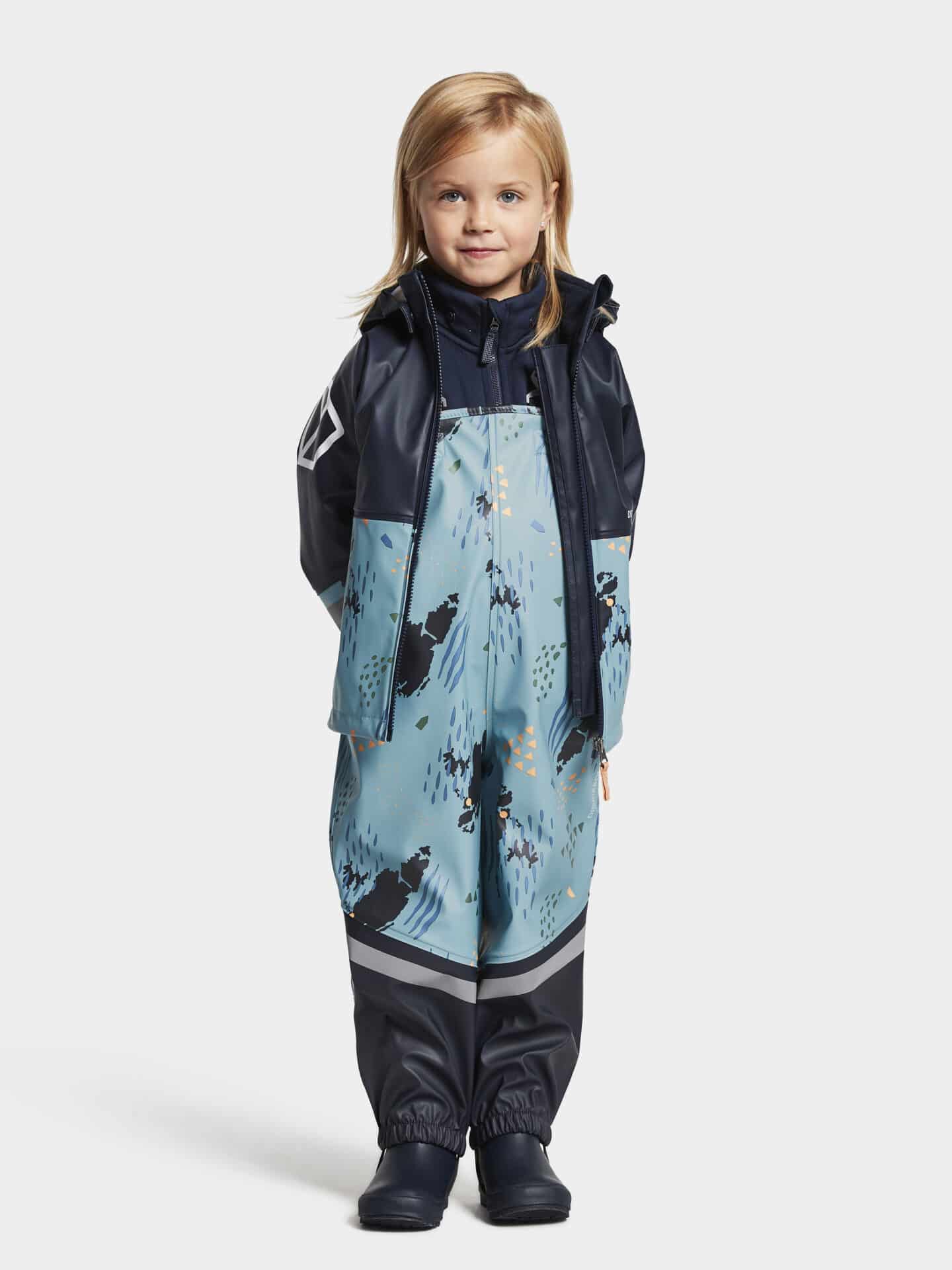 Didriksons Waterman Printed Kids' Set Grundsund Blue pollagalli | Músik ...